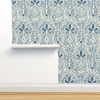 Indigo Diamond Wallpaper - Etsy