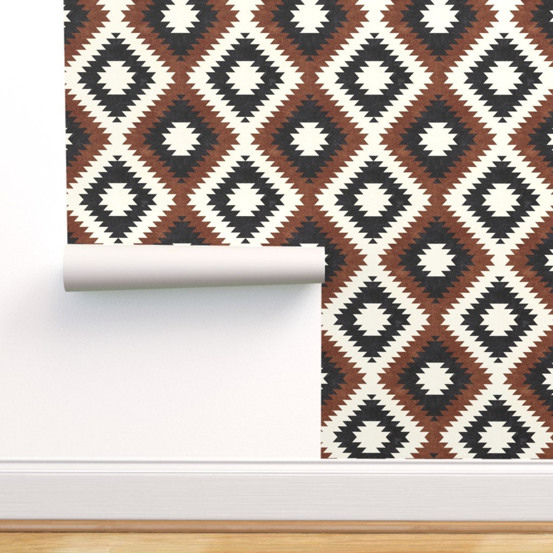Tribal Inspired Commercial Grade Wallpaper Southwestern Boho by ...
