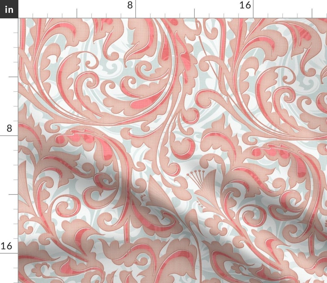 Romantic Pink Sheets Rococo Rose by Spellstone Arts and - Etsy