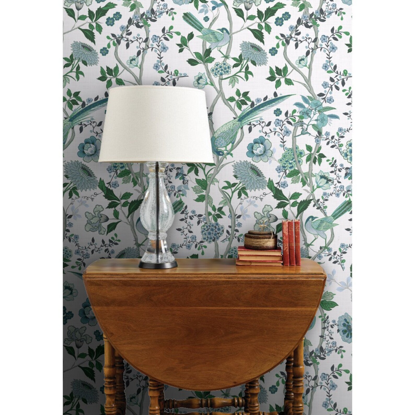 Traditional Non-pasted Wallpaper Chinoiserie Chintz Botanicals ...