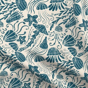 Coastal Chic Sheets - Jellyfish by Raghda_s - Under the Sea Jellyfish ...