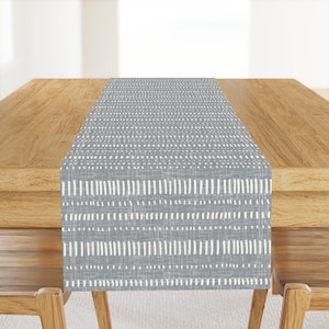 Modern Boho Table Runner - Dash up Grey by Scarlet_soleil - Abstract ...