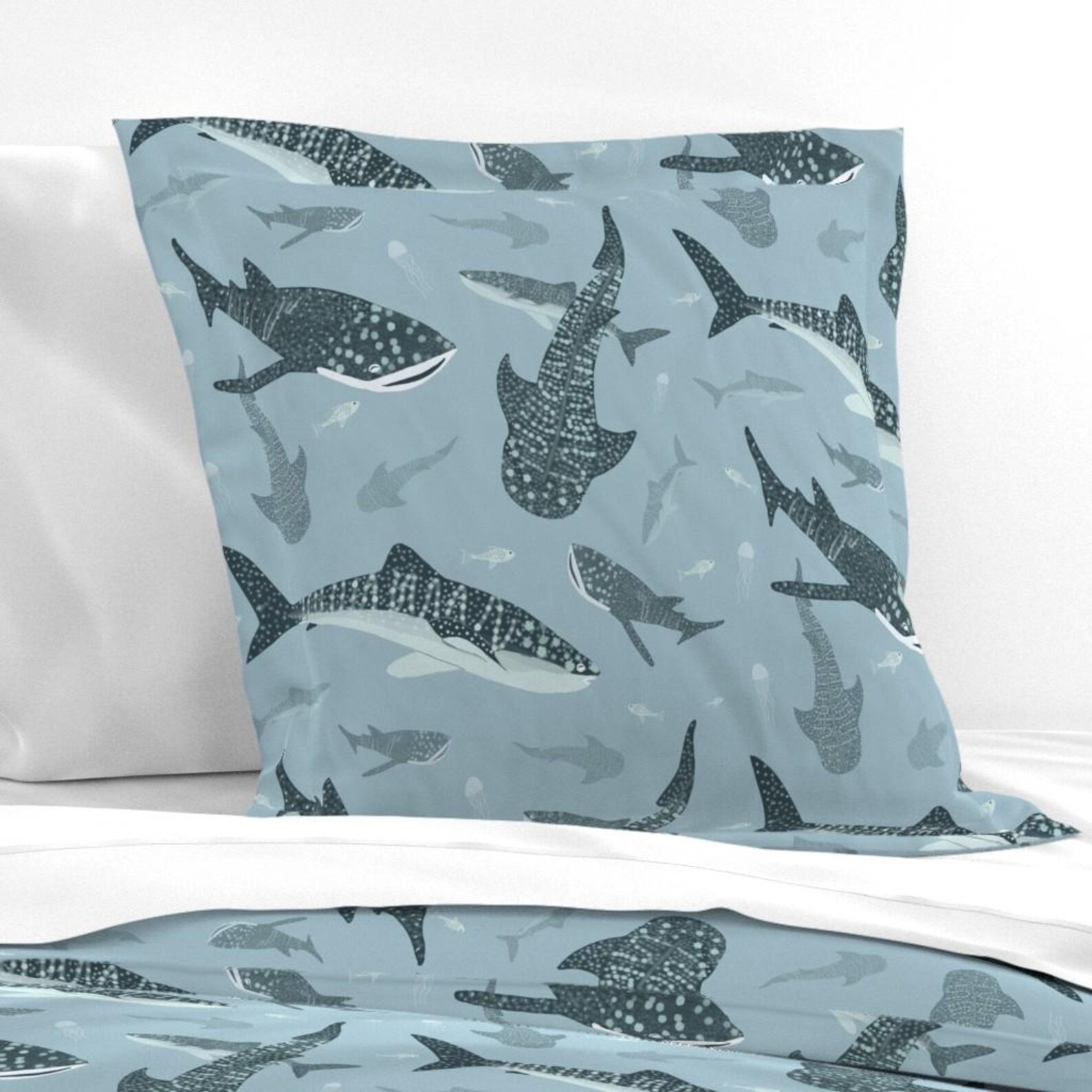 Whale Shark Bedding - Whale Sharks Swimming by Amy_hadden - Under the ...