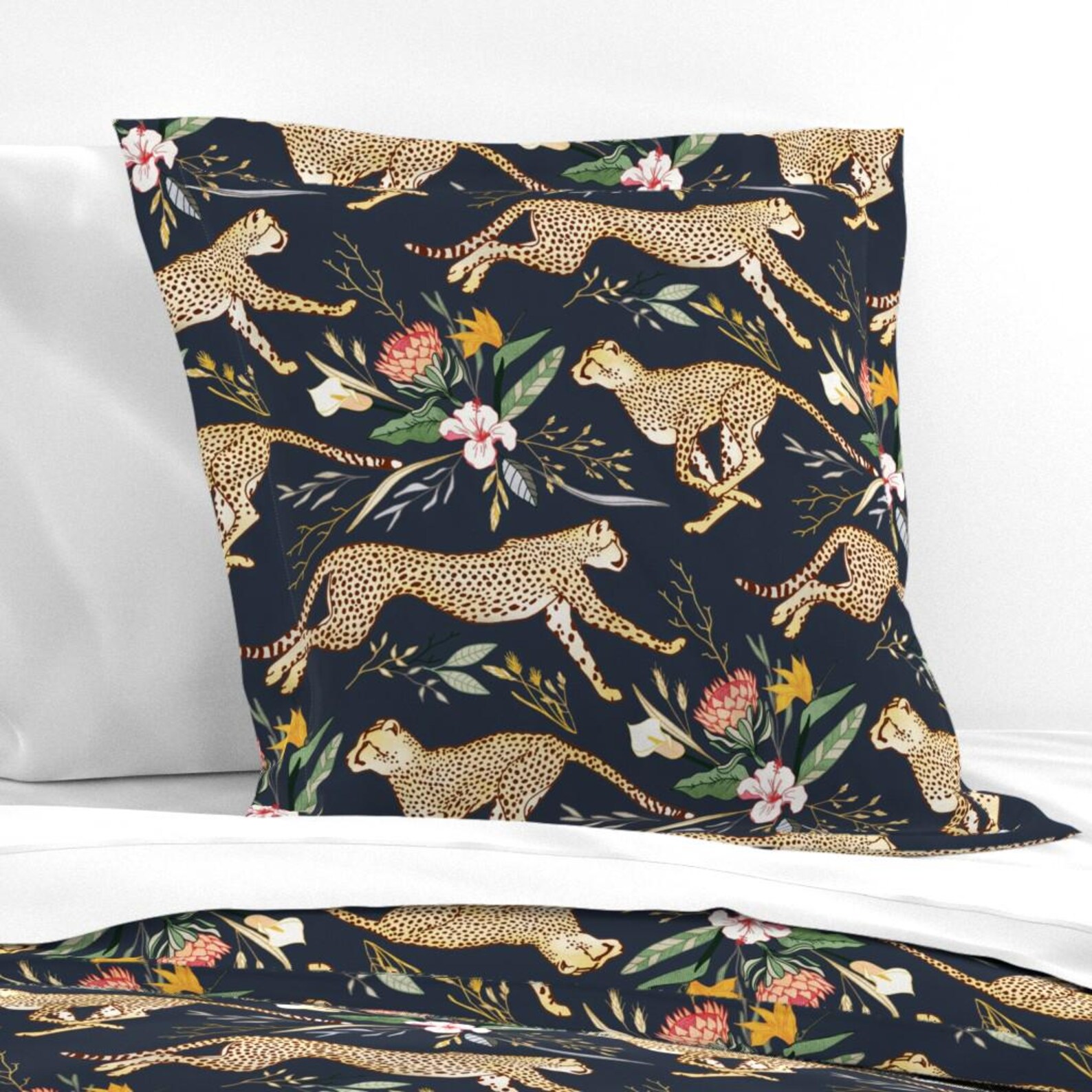 Running Cheetahs Bedding - Cheetahs in Safari by Perrinphilippa ...
