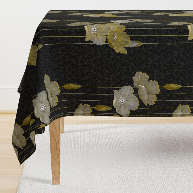 Black Gold Tablecloths - Etsy