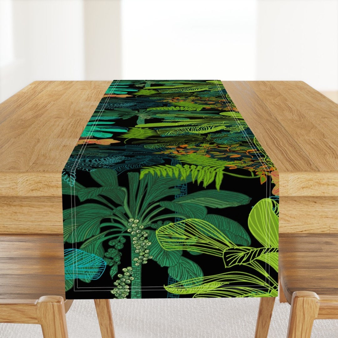 Tropical Table Runner - Gardening in the Tropics by Hnldesigns - Palm ...