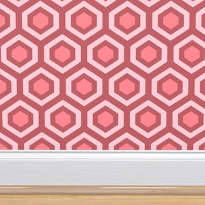 Geometric Commercial Grade Wallpaper Halloween Carpet Pink by Susanna ...