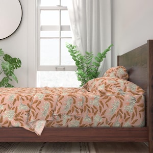 Maximalist Sheets - Malaysian Tiger Pink by Scarlet_soleil - Tiger ...