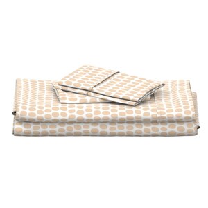Modern Beige Spots Sheets - Subtle Beige Dots by Pemjo_studio ...