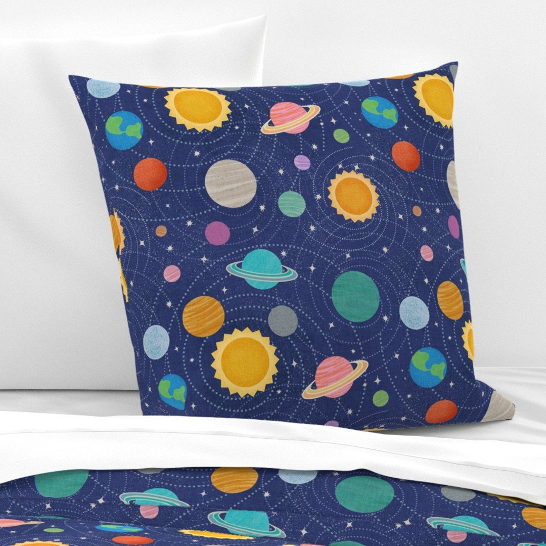 Solar System Pillow Sham Solar System Planets by - Etsy