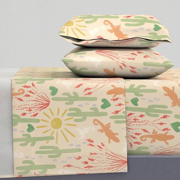 Cactus Bedding Queen - Etsy