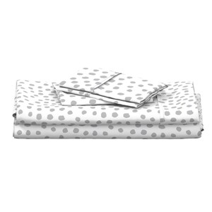 Dot Sheets Grey Dots by Charlottewinter Grey Dots Gray | Etsy