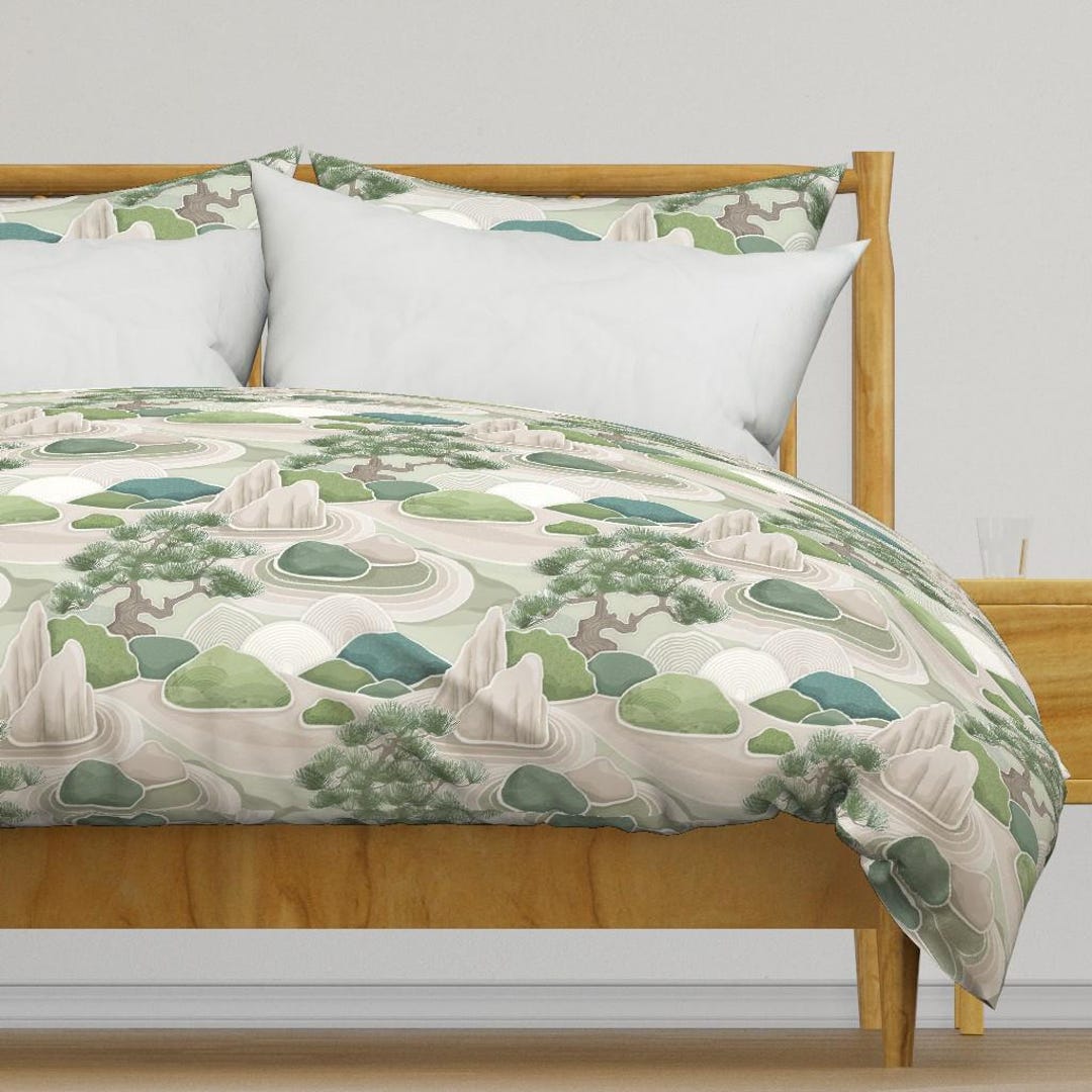 Zen Garden Bedding - Japanese Moss Garden by Patricia_lima - Moss ...