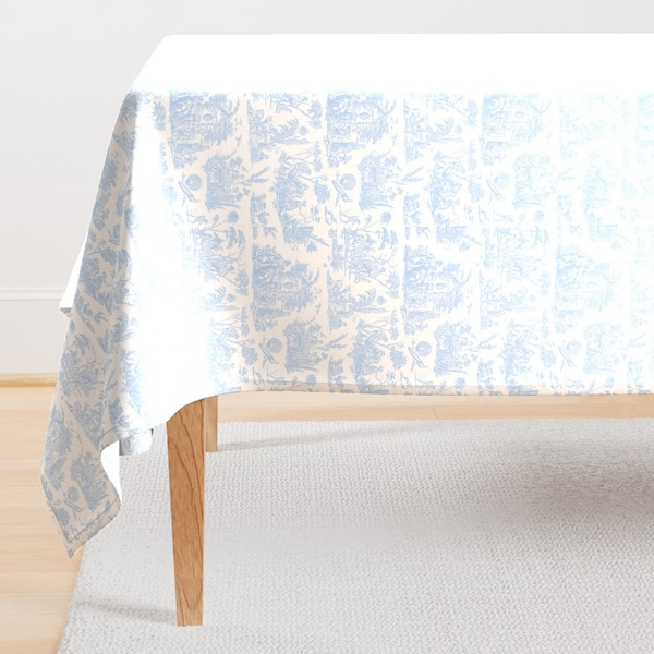 Blue Toile Tablecloth - Etsy