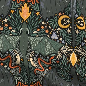 Maximalist Sheets - Folk Dragons Large by Writtenbykristen - Fantasy ...