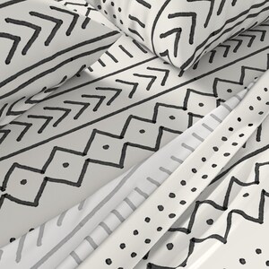 African Sheets Mudcloth Cream by Curious_nook Geometric Lines Dots ...