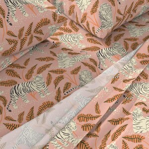 Maximalist Sheets - Malaysian Tiger Pink by Scarlet_soleil - Tiger ...