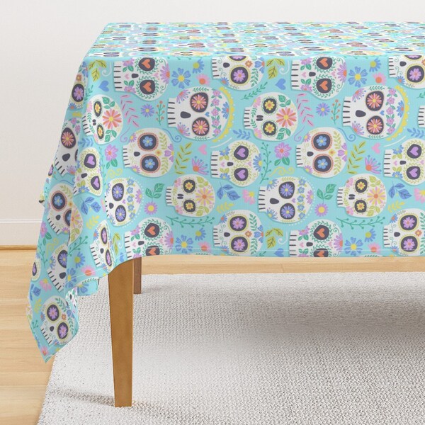 Sugar Skull Tablecloth - Etsy
