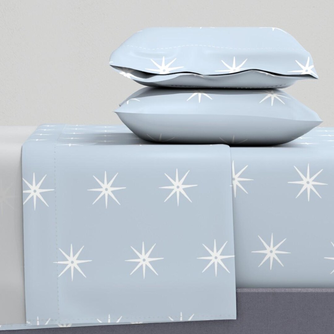 Preppy Star Sheets - Large Star by Danika_herrick - Blue White ...