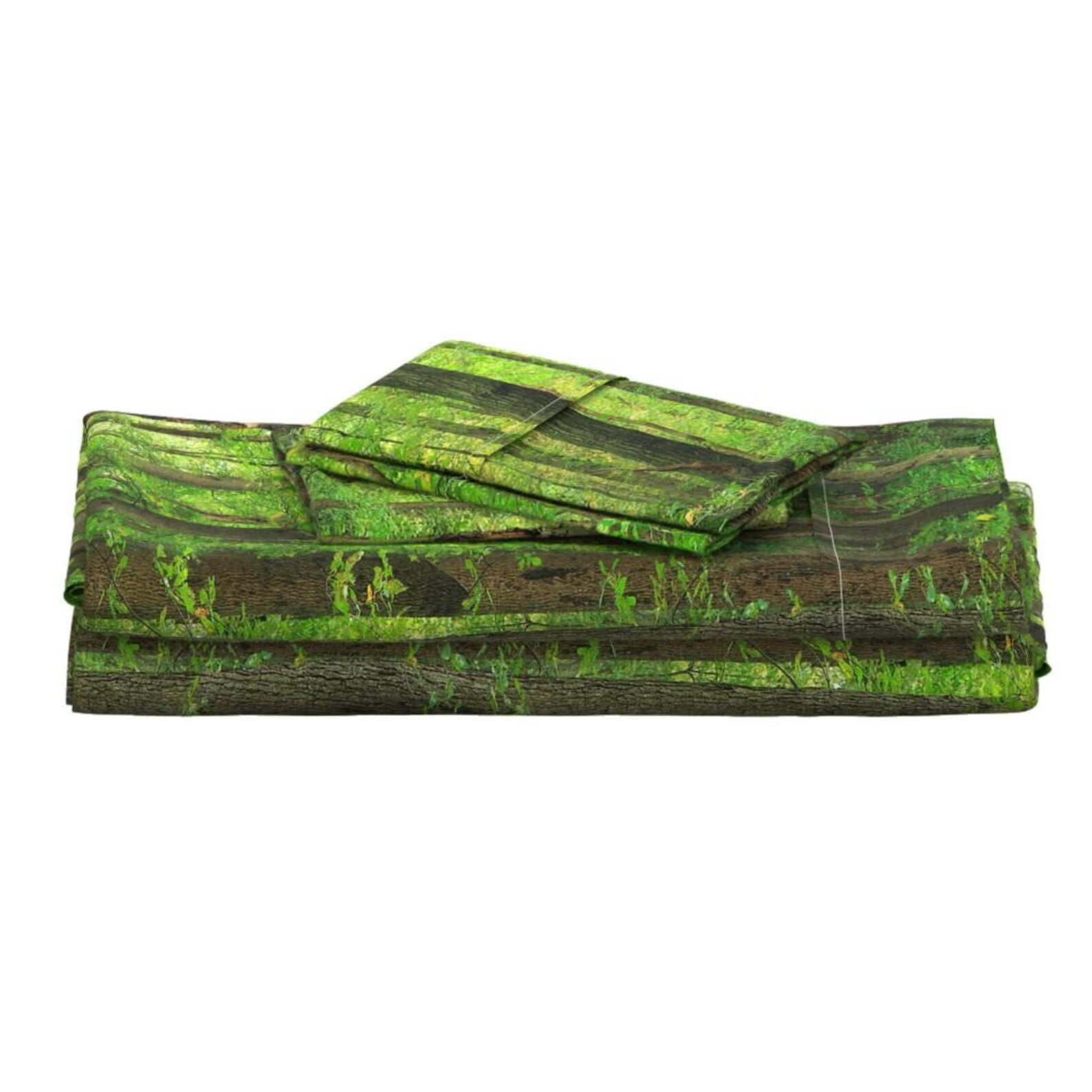 Trees Sheets - Forest for the Trees by Peacoquettedesigns - Grove Green ...