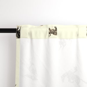Rodeo Curtain Panel Ride'm Cowboy Toile by Redmares Sepia Toned Old ...