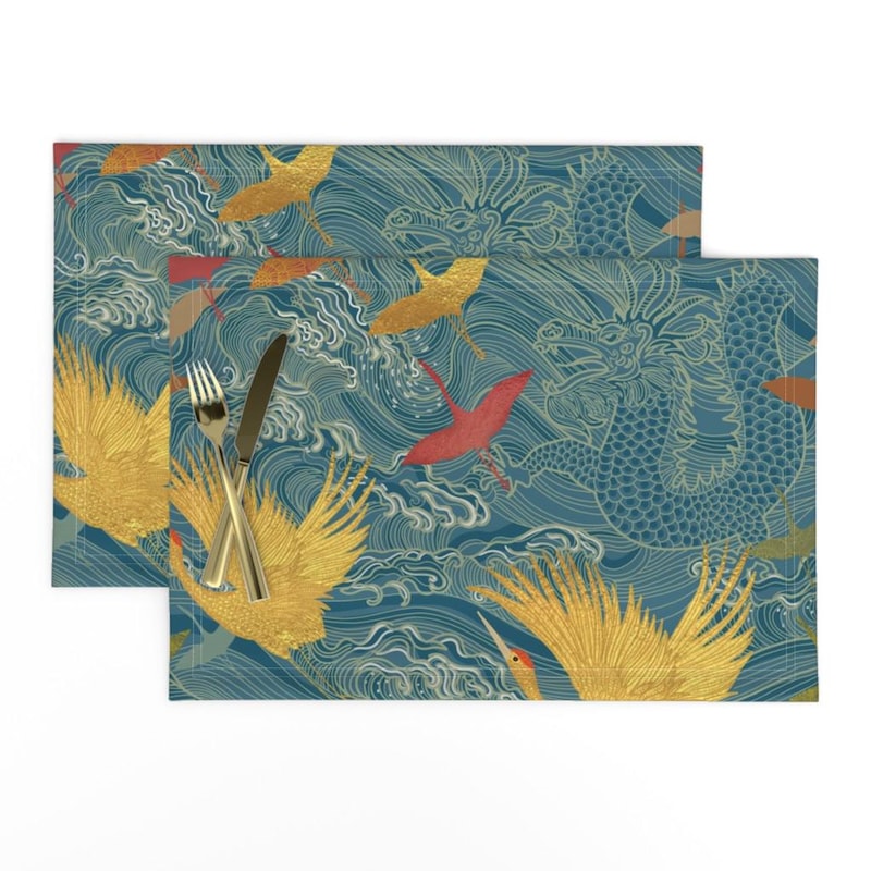 Japanese Placemats - Etsy