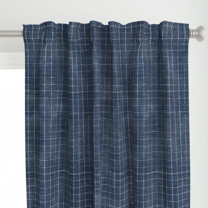 Indigo Curtains - Etsy