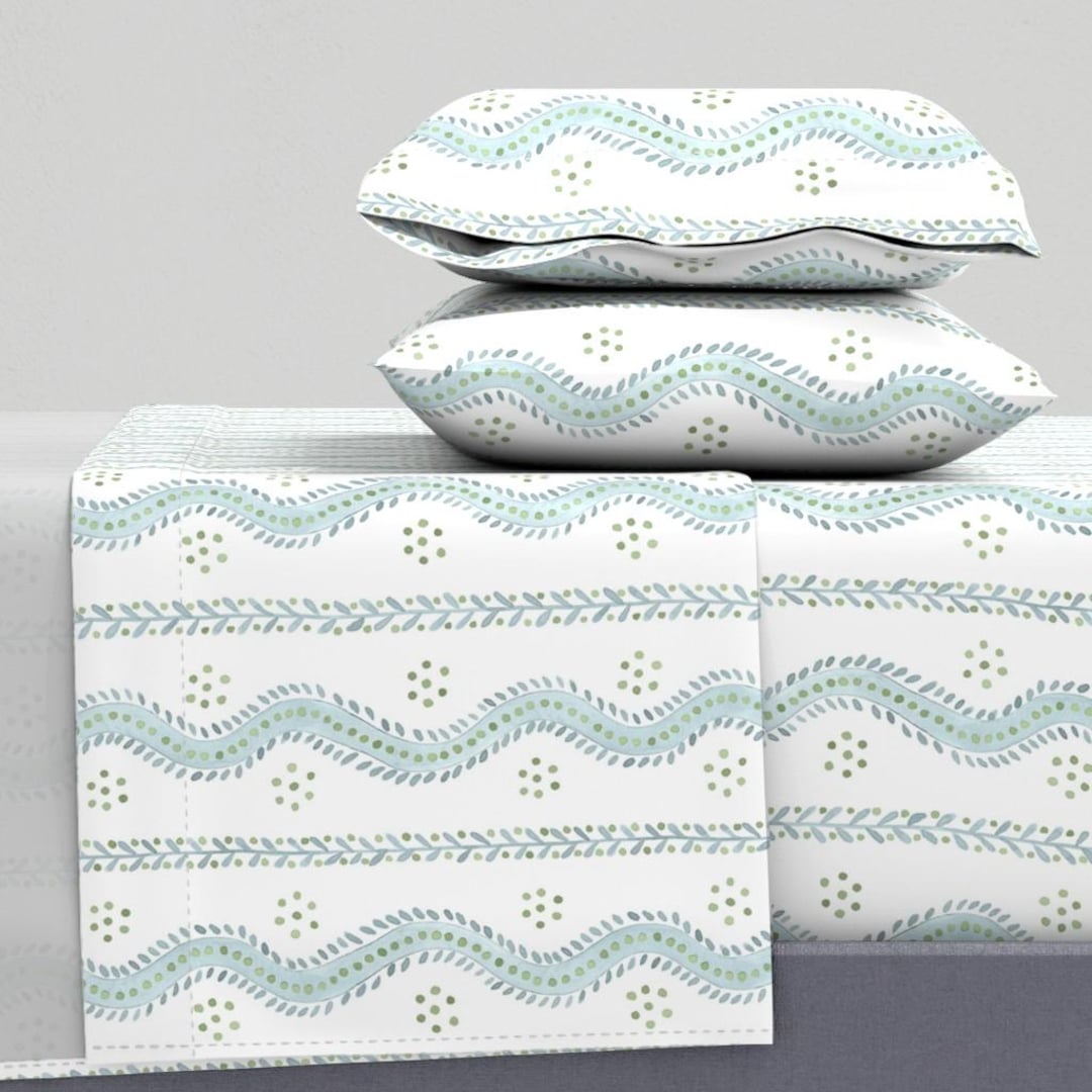 Mint Green Preppy Sheets - Andrew Stripe by Danika_herrick ...