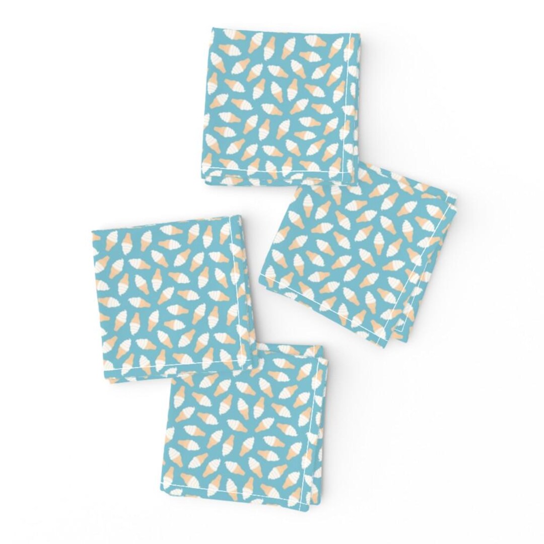 Vanilla Ice Cream Cocktail Napkins (set of 4) - Soft Serve by ...