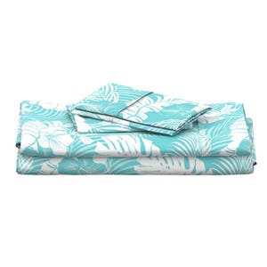 Tropical Sheets - Aloha Nui Light Turquoise by Kadyson - Blue Jumbo ...