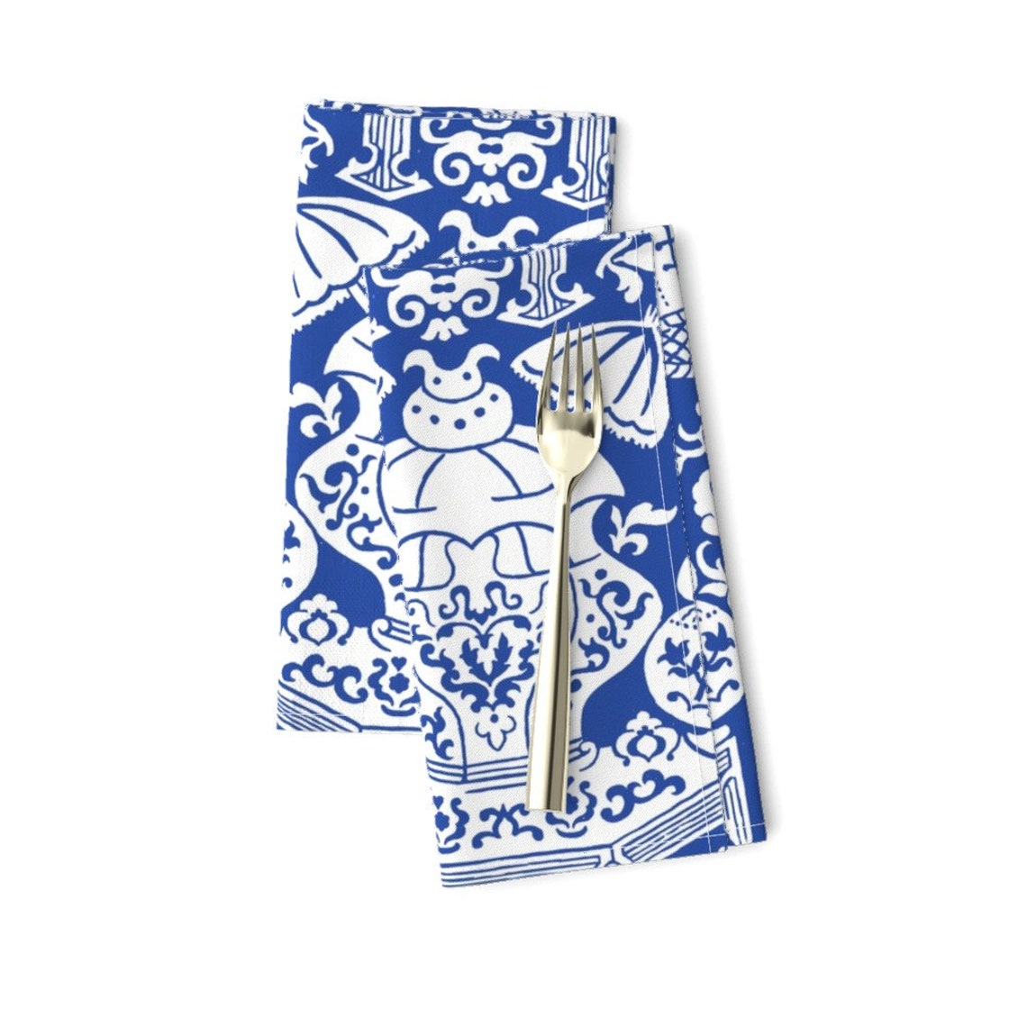 Modern Chinoiserie Dinner Napkins Set of 2 Liw Zh Nio by | Etsy