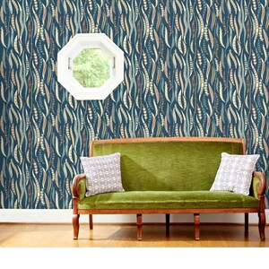Retro Nature Commercial Grade Wallpaper Wild Grasses With Seeds by Art ...