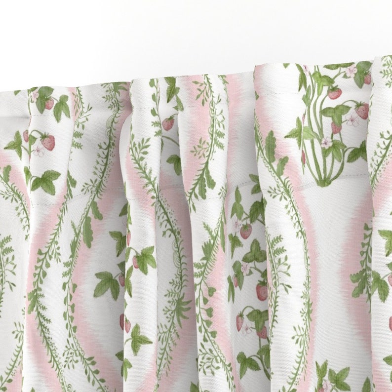 Cottagecore Vine Curtain Panel - Grandmillennial Garden Pastel ...