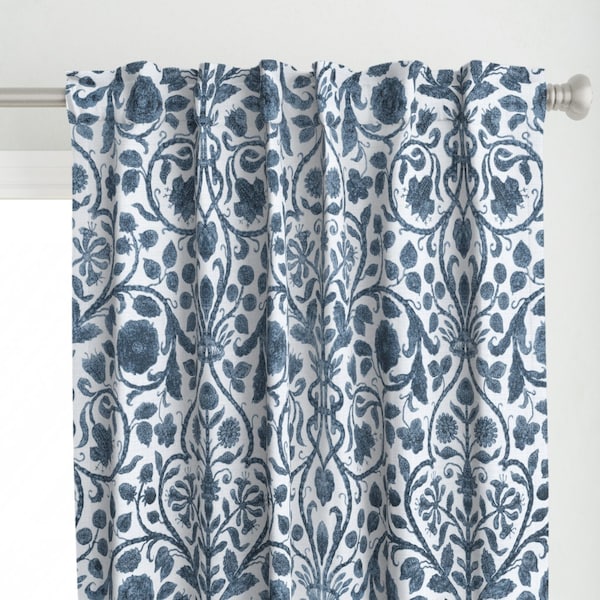 Delft Blue Fabric - Etsy