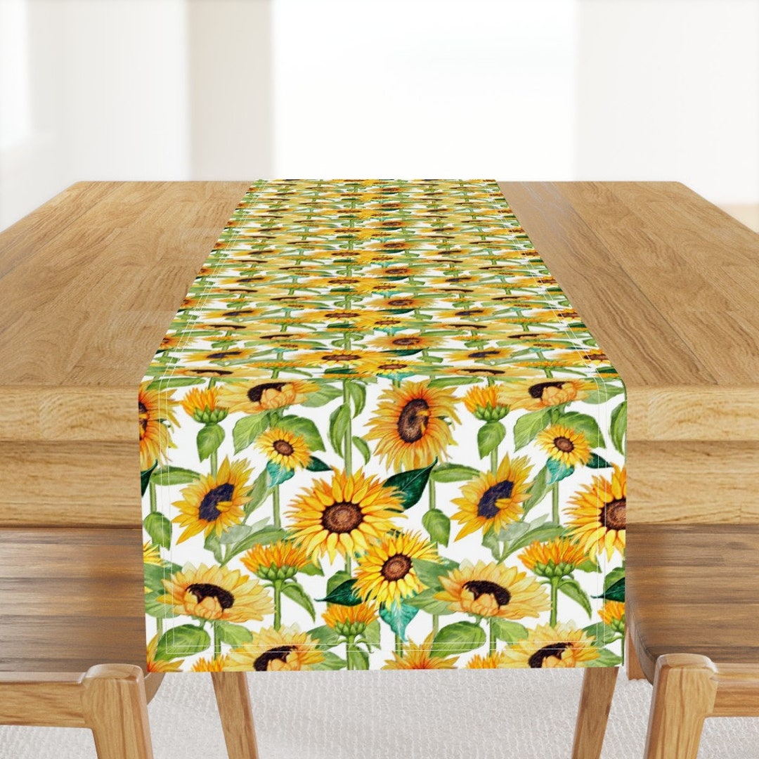 Bright Sunflower Table Runner Sunflower by Magentarosedesigns Autumn ...
