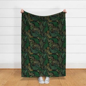 Fiddle Fern Throw Blanket Hapu'u Fiddle Fern by Hnldesigns Hawaiian ...