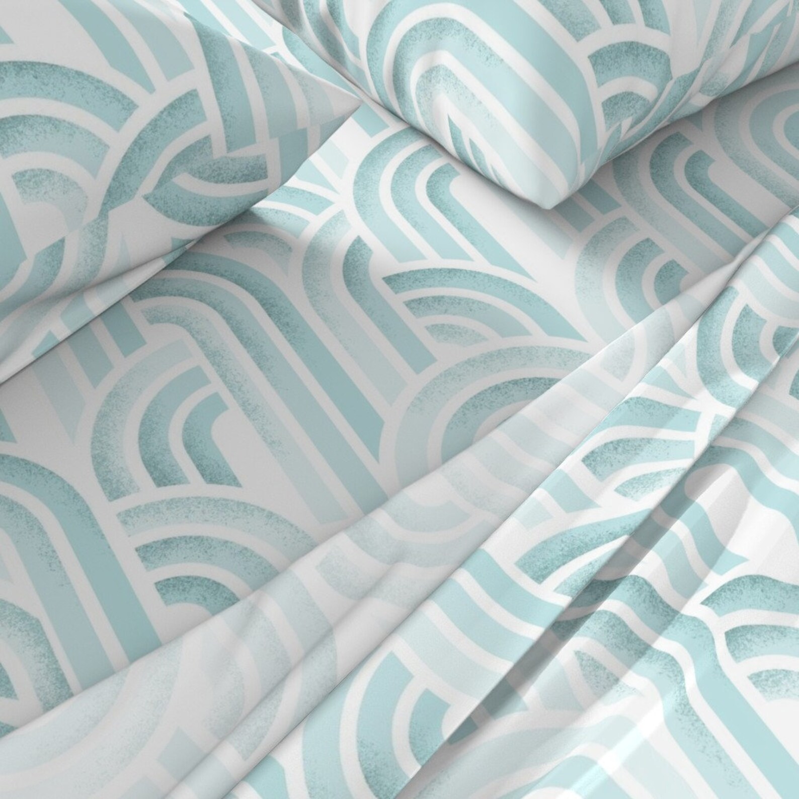 Aqua Rainbow Sheets Dreamy Waterfalls by Studio_amelie Waterfall ...
