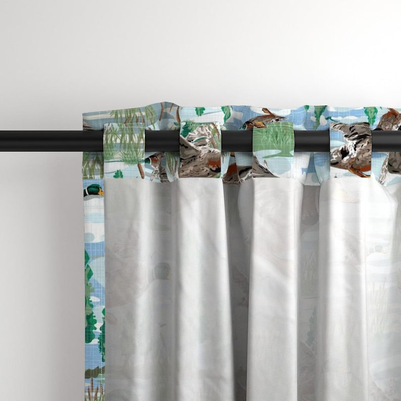 Mallard Ducks Curtain Panel - Flying Mallards Waterfowl Flying Birds ...