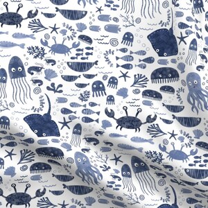 Ocean Animals Sheets - Under the Deep Blue Sea by Red_raspberry_design ...