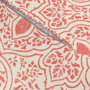 Bohemian Coral Batik Bedding - Coral Batik by Peacoquettedesigns ...