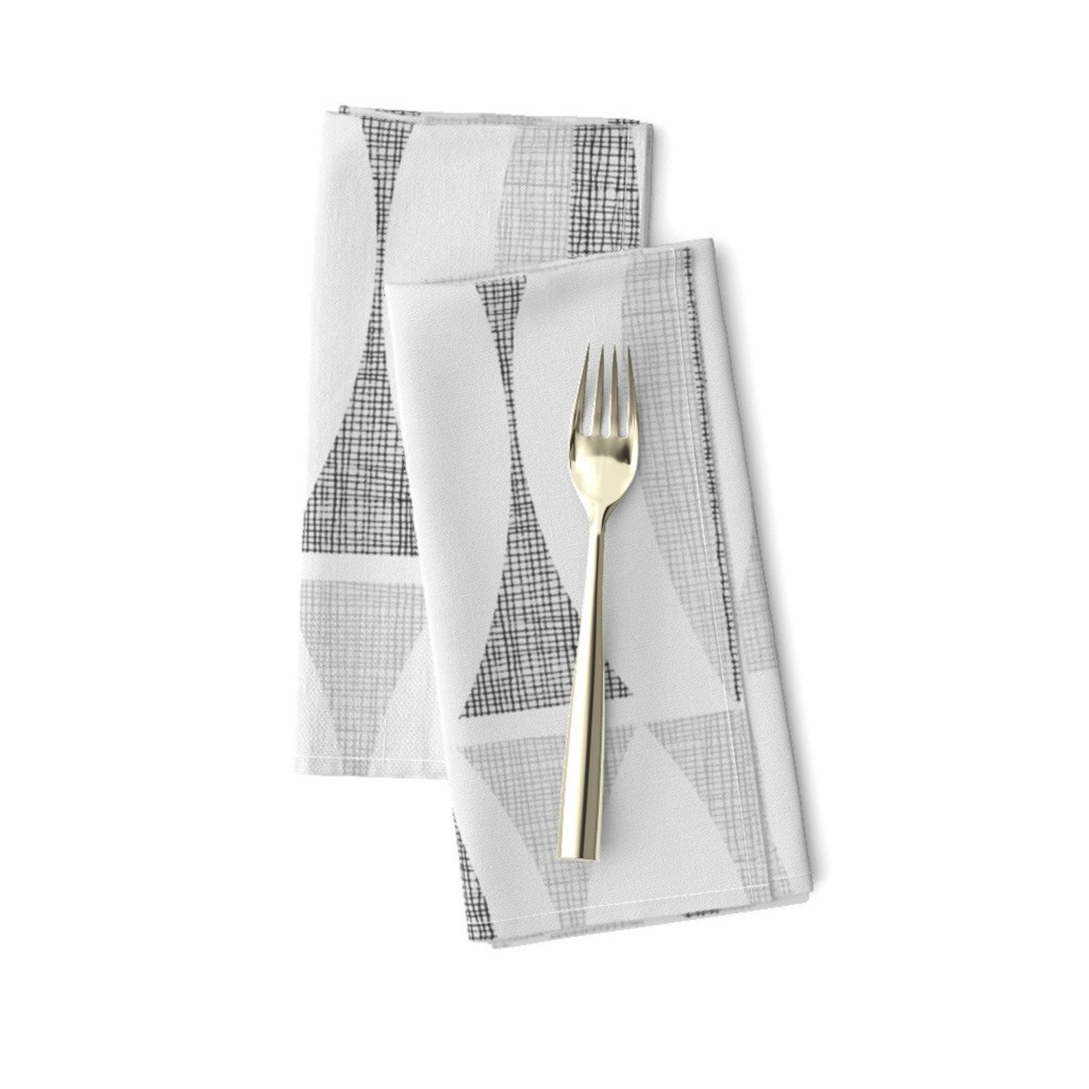 Mid Century Modern Dinner Napkins set of 2 Field in Light - Etsy