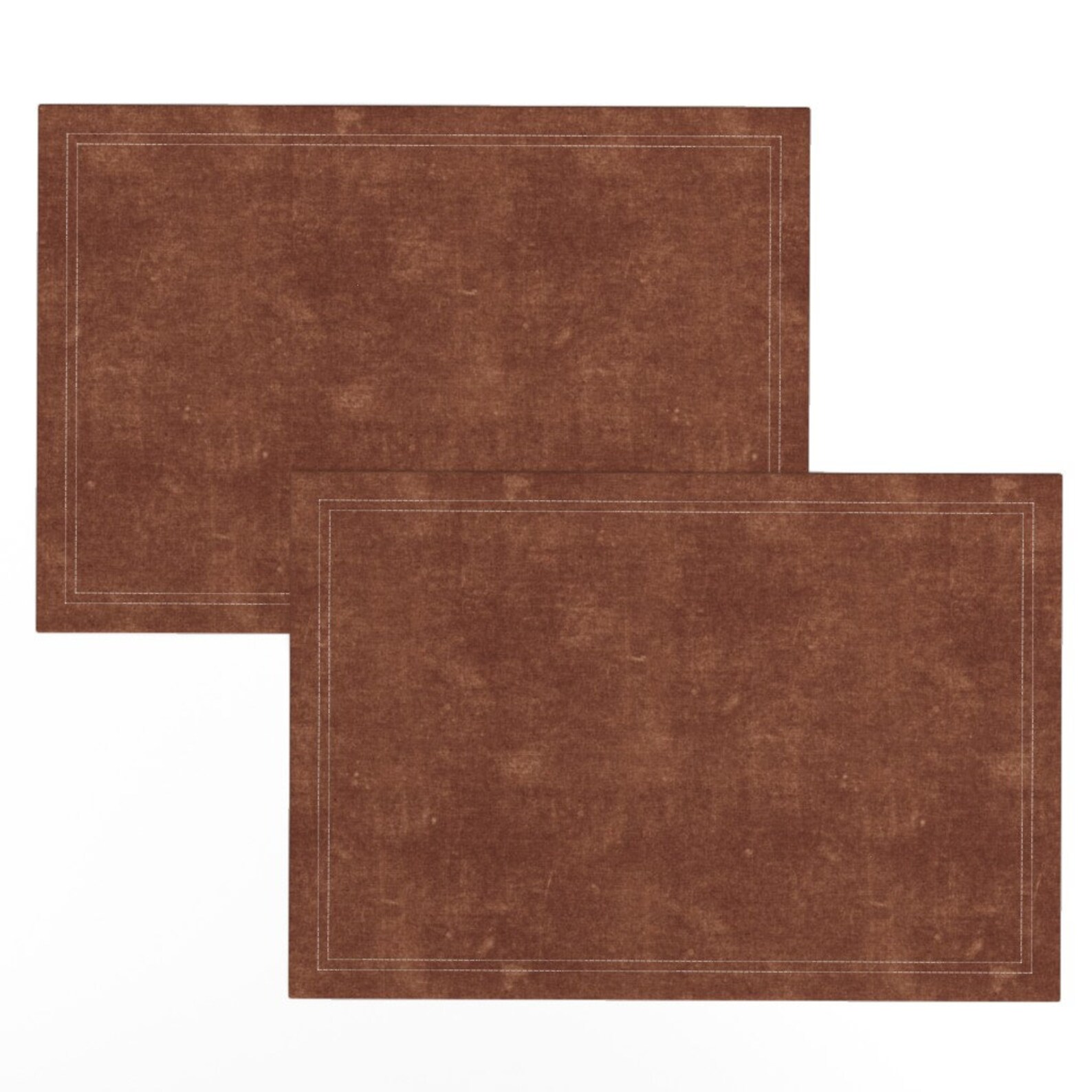 Distressed Rust Placemats set of 2 Solid Rust by - Etsy