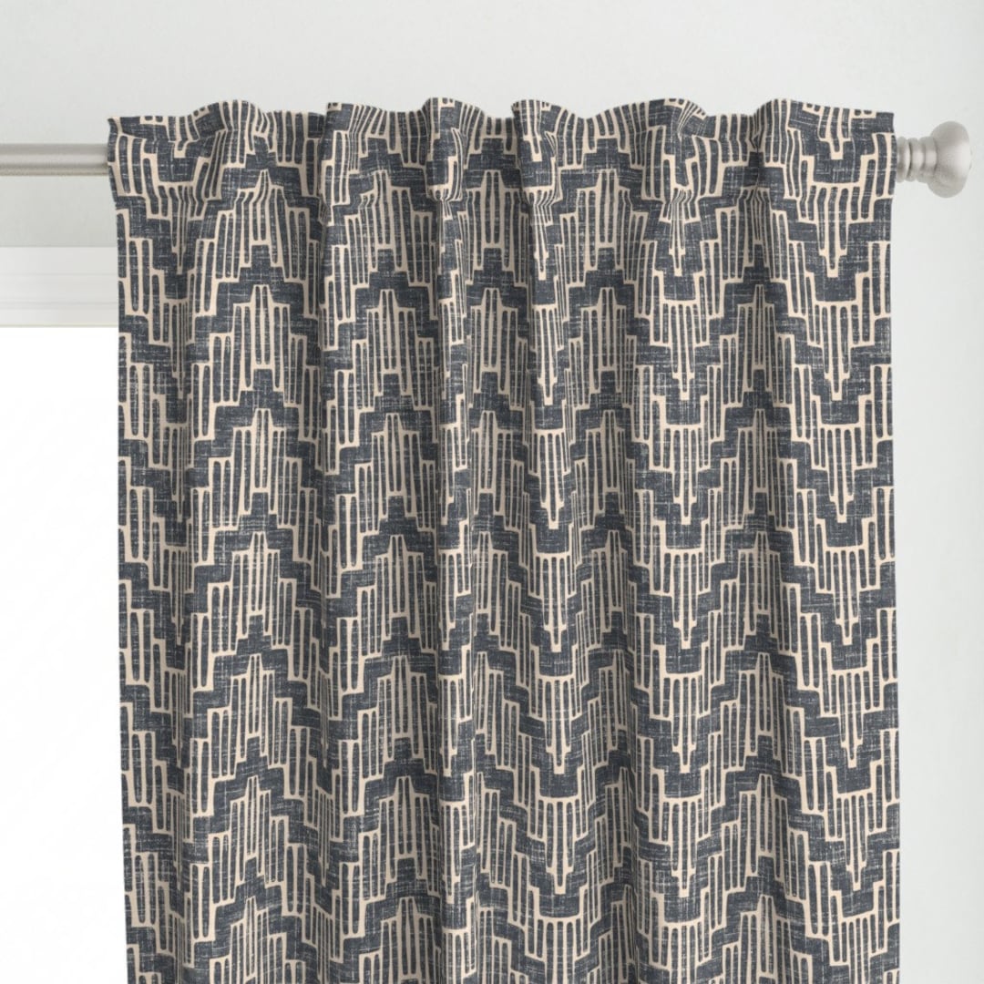 Rustic Boho Chevron Curtain Panel - Level up by Scarlet_soleil ...