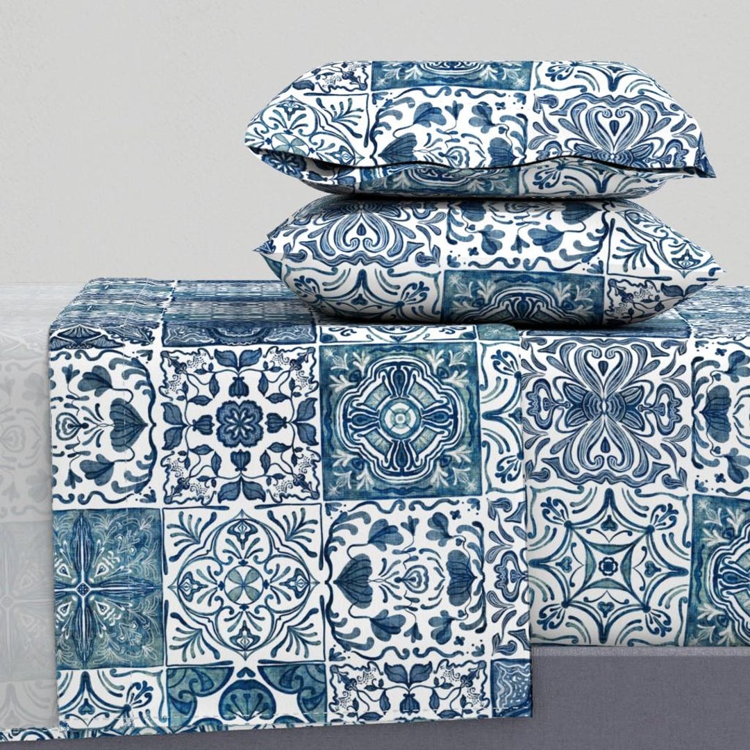 Cottagecore Sheets - Cottage Tiles by Pascale_dilger_design - Geometric ...