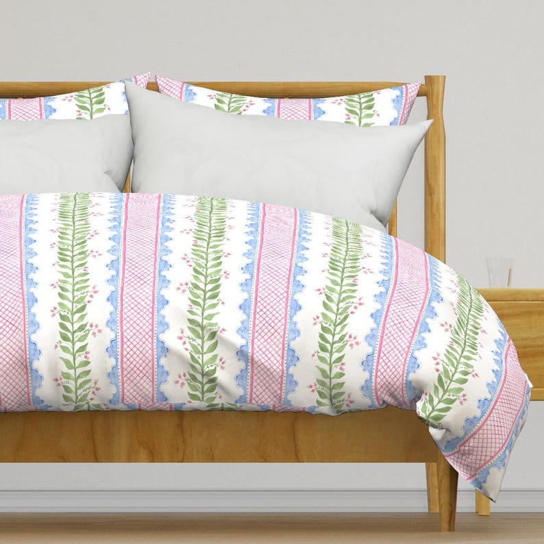 Colorful Preppy Bedding - Celia Cornflower Blue by Danika_herrick ...