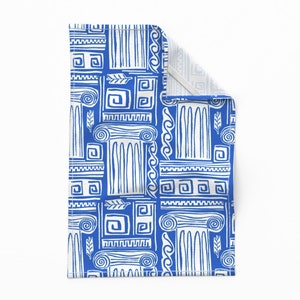 Greek Columns Tea Towels set of 2 Iconic Greek Pattern-01 by Statement ...