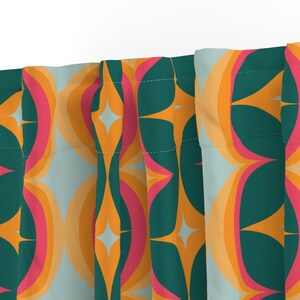 Vintage Stripe Curtain Panel 70's Retro by Annhurleydesign Retro 1970s ...