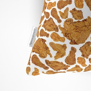 Food Throw Pillow - Fried Chicken by Sufficiency - Wing Dinner Chicken ...