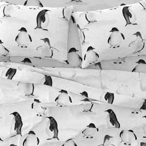 Painterly Penguins Sheets Penguins by daily_miracles | Etsy