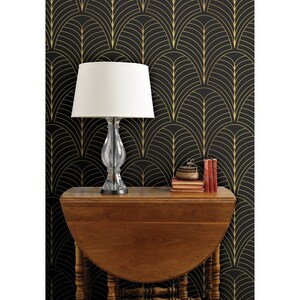 Art Deco Scallops Non-pasted Wallpaper Art Nouveau 1920s Inspired - Art ...